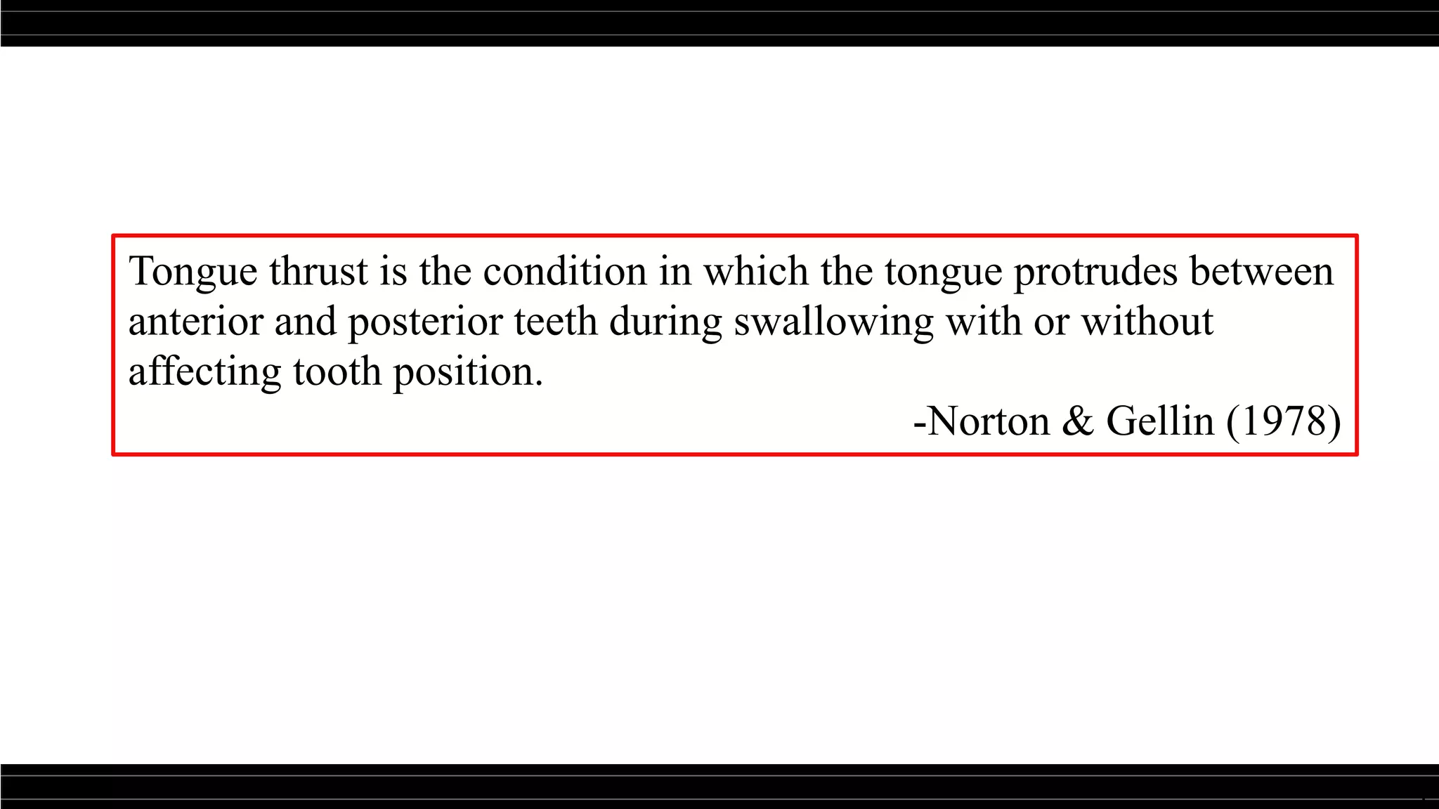 Oral habits (part 2) tongue thrusting | PPTX