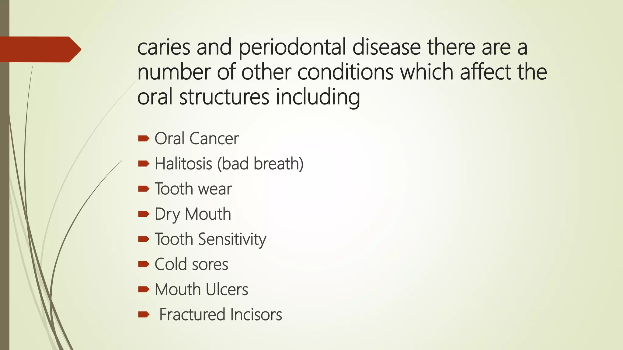 Oral health and oral diseases | PPT