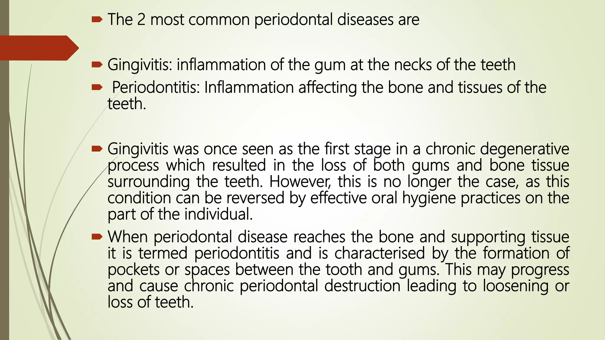 Oral health and oral diseases | PPT