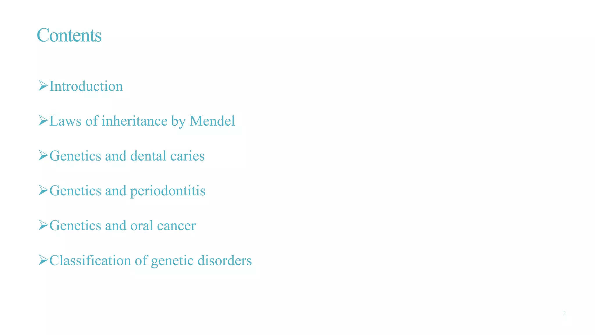 Oral health and genetics | PPTX
