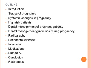 Oral healthcare in pregnancy: Recommended protocol | PPTX | Pregnancy ...