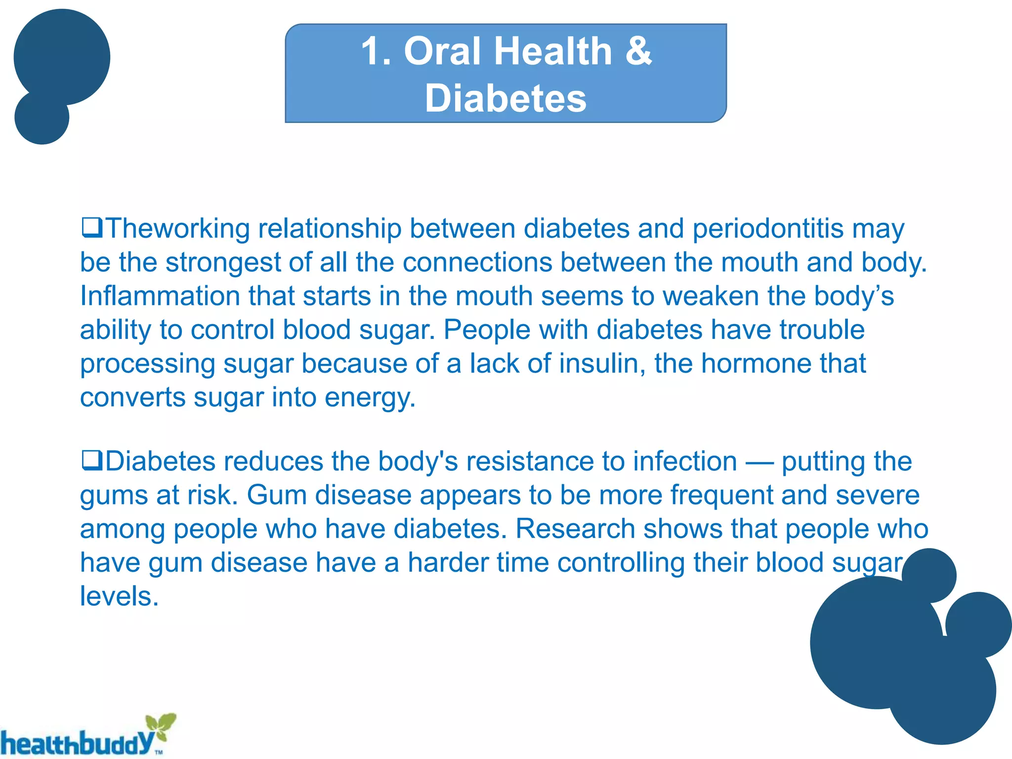 Oral health is linked to overall health | PPTX