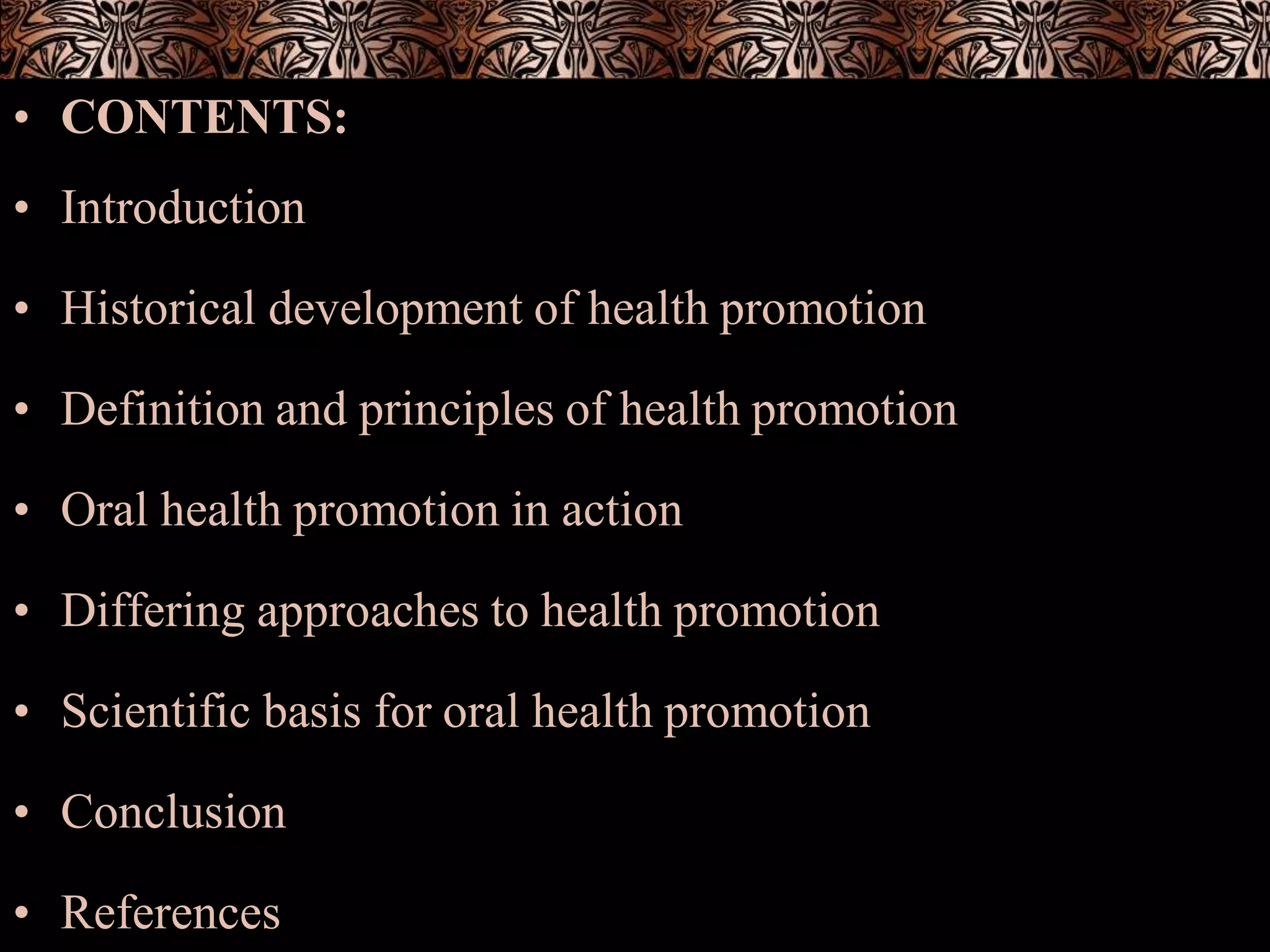 Oral Health promotion | PDF