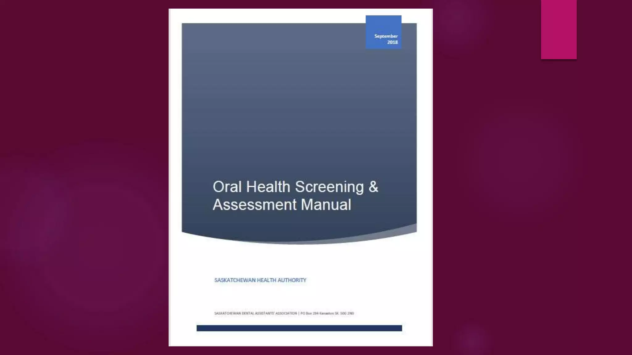 Oral Health Screening and Assessment | PPTX