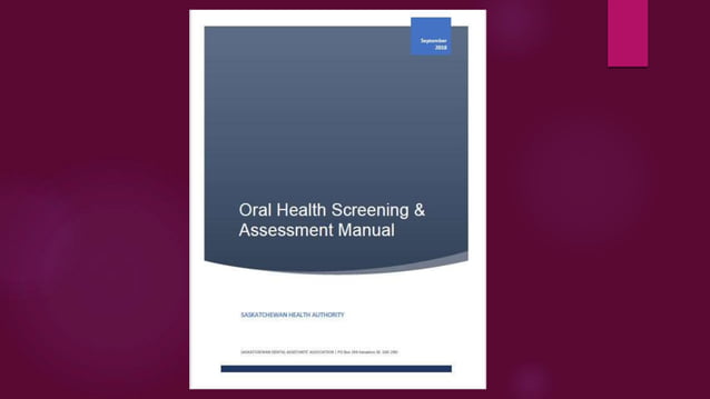 Oral Health Screening and Assessment | PPTX