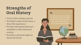 Oral History and Object Lessons- How to use Material Culture in the ...