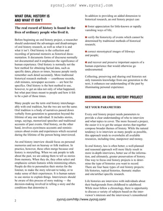 Oral history guidelines | PDF