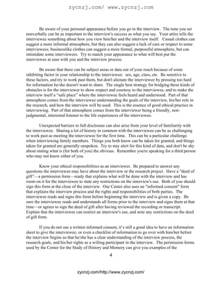 Oral history techniques | PDF