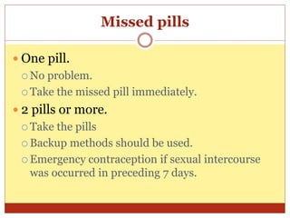 Oral hormonal contraceptive | PPTX