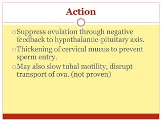 Oral hormonal contraceptive | PPTX