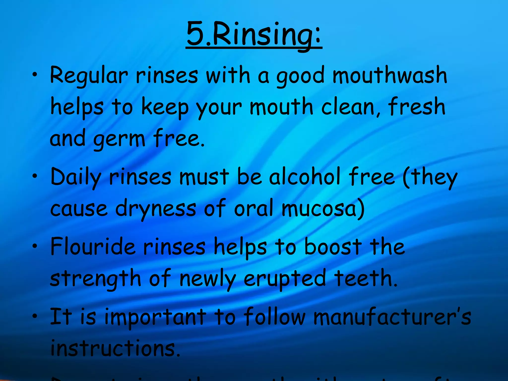 Oral Hygeine Instructions | PPT