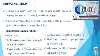 ORAL HYGIENE PRODUCTS (DESIGN OF COSMECEUTICAL PRODUCTS) | PPTX