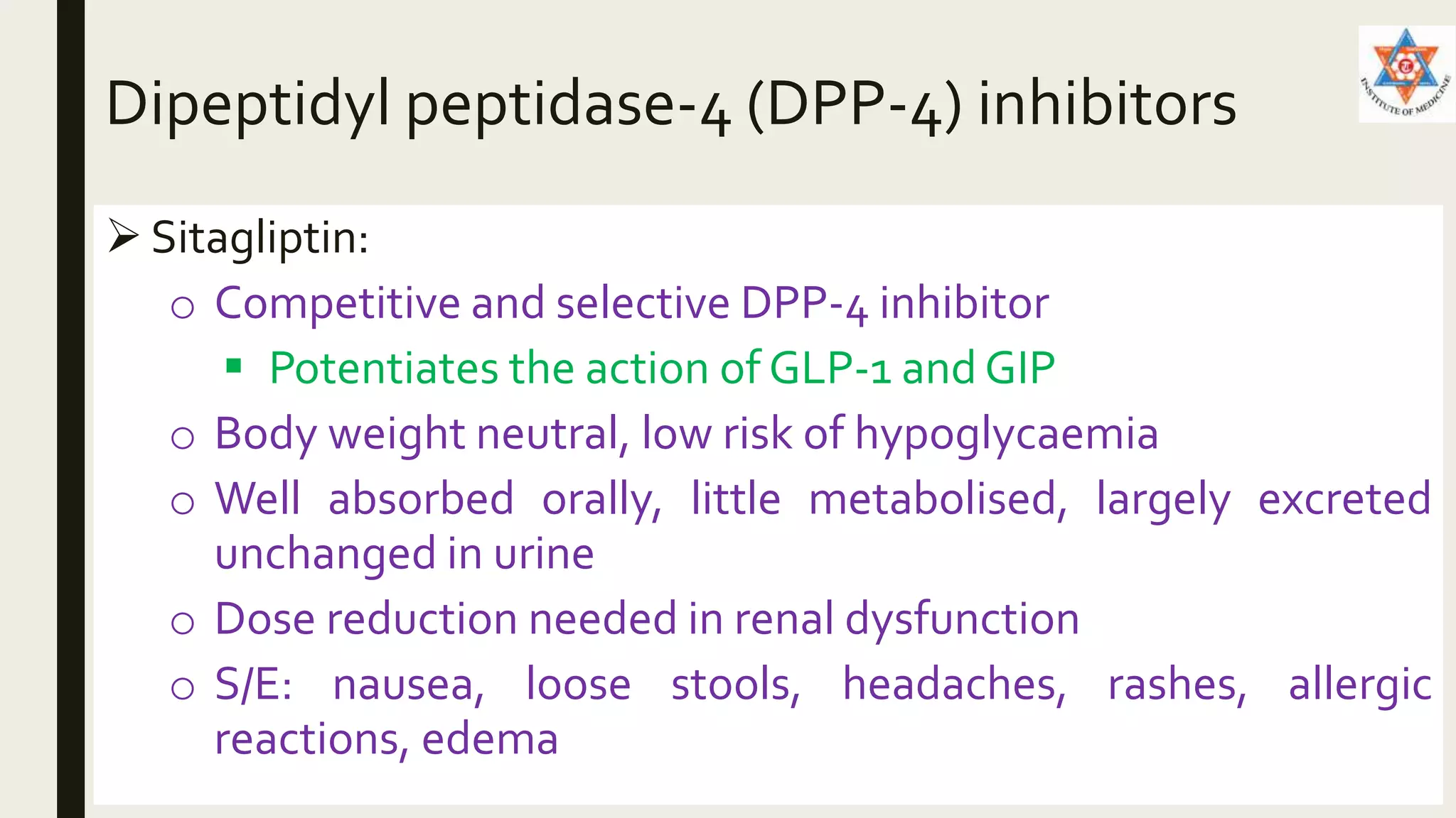 Oral hypoglycaemic agents 2020 | PPTX