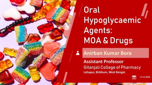 Oral Hypoglycaemic Agents (OHA): MOA and Drugs.pptx | Endocrine and ...