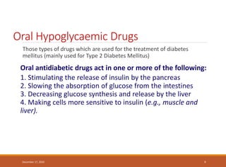 Oral hypoglycaemic drugs by anjana paudel | PPT