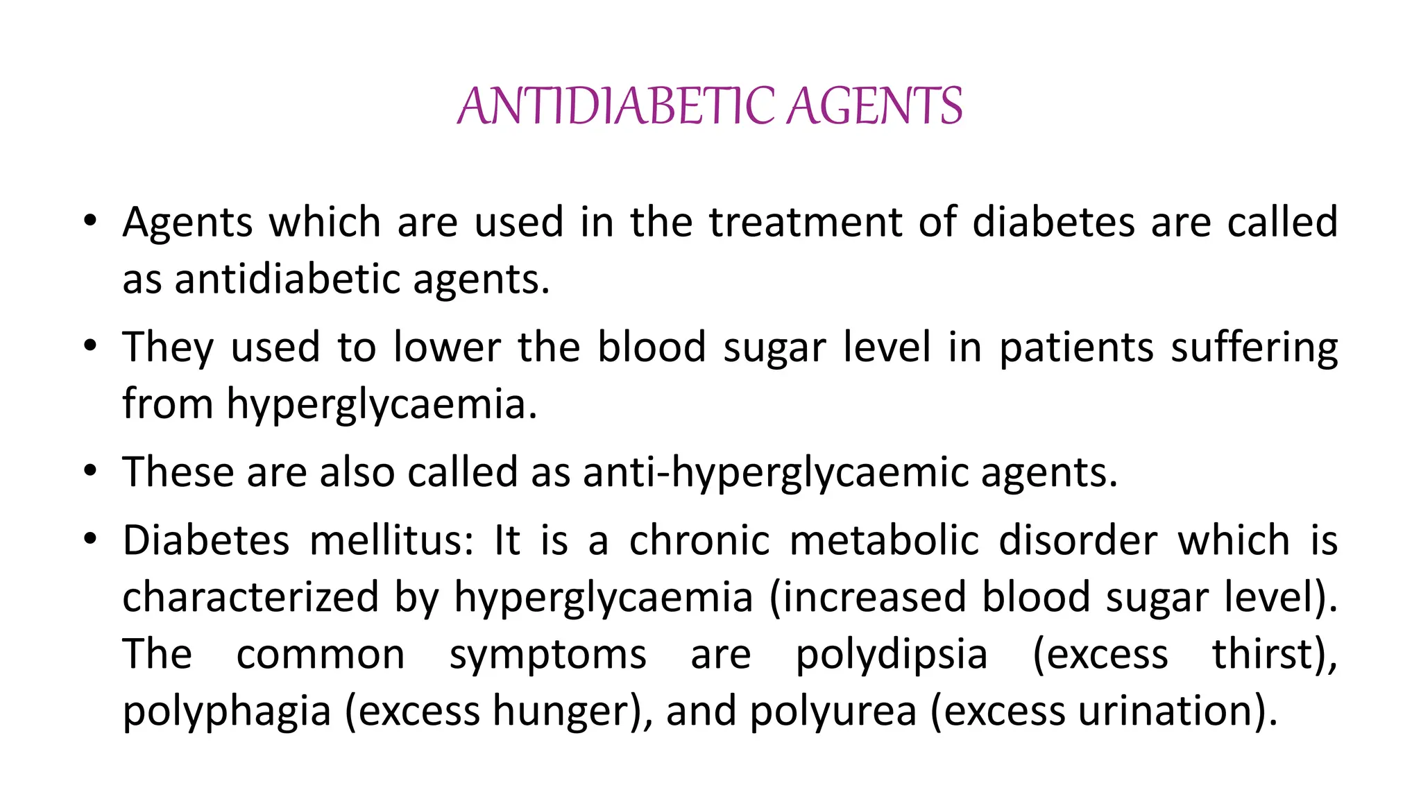 ORAL HYPOGLYCEMIC AGENT.ppt Sulfonylurea drugs. | PPT