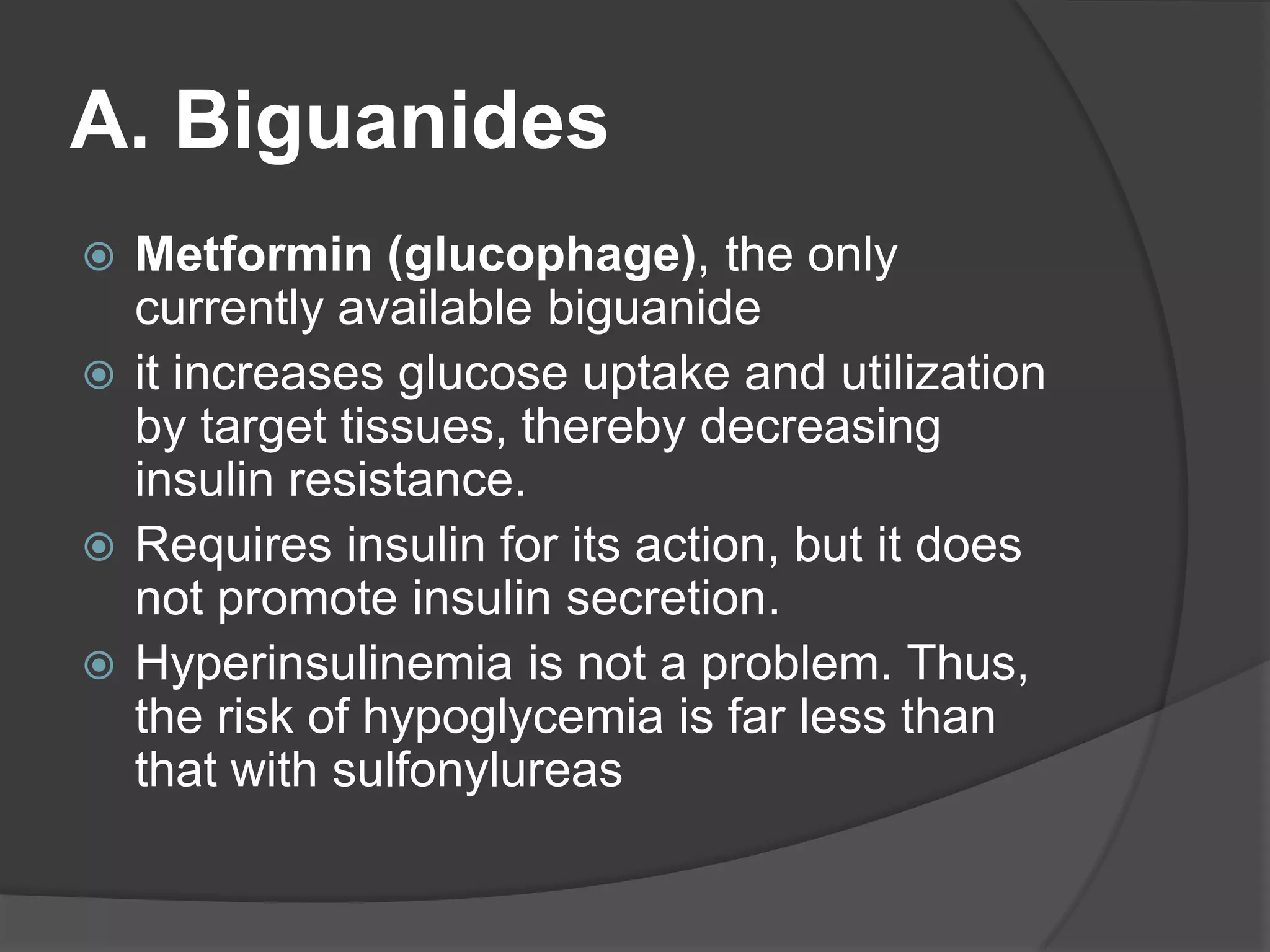 Oral Hypoglycemic Agents | PPTX