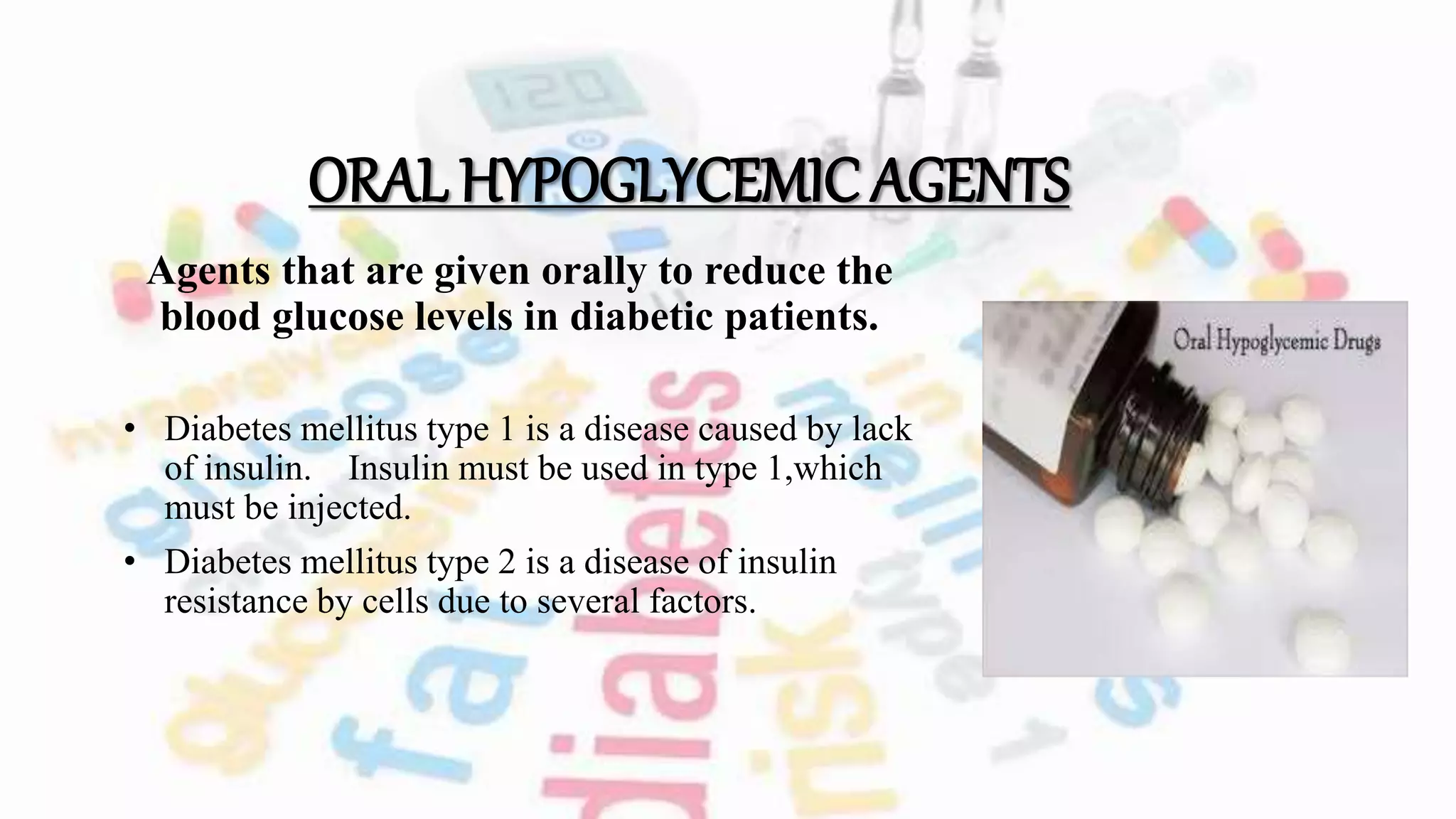 Oral hypoglycemic agents | PPTX