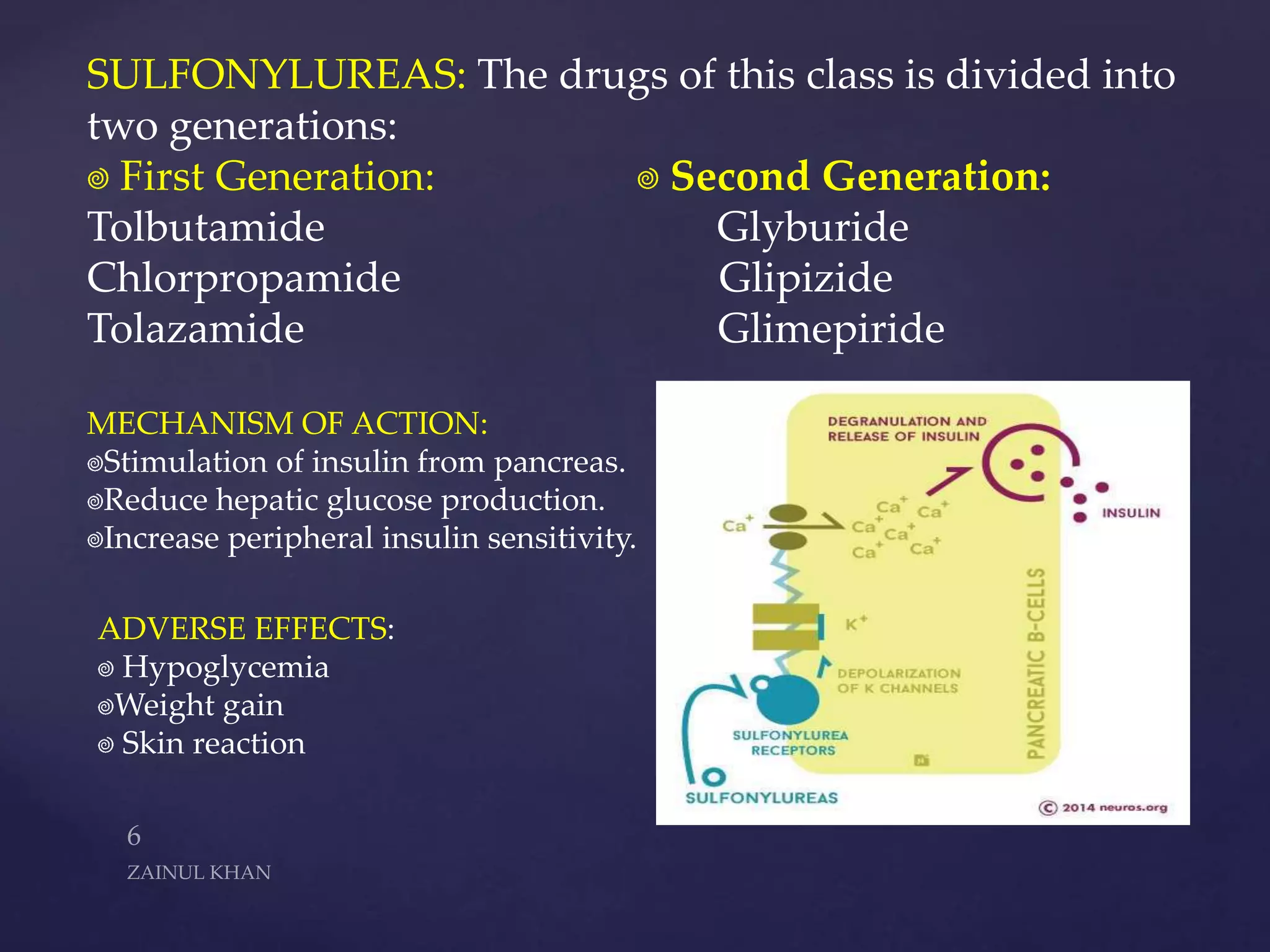 Oral hypoglycemic agents | PPTX
