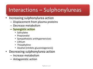 Oral Hypoglycemic Drugs - Sulphonylureas | PPTX