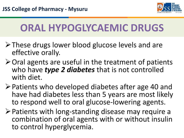 Oral hypoglycemics or Antidiabetic drugs | PPTX | Endocrine and ...