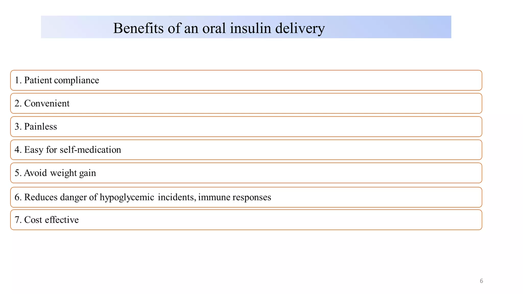 Oral insulin delivery | PPT
