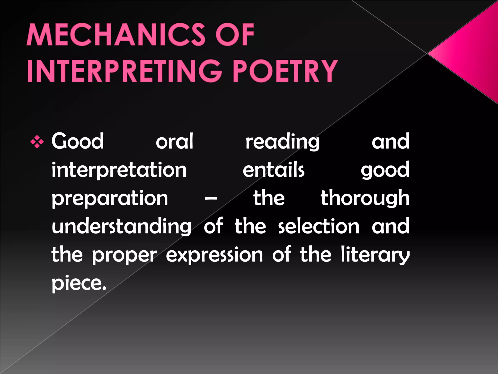 Oral interpretation | PPTX