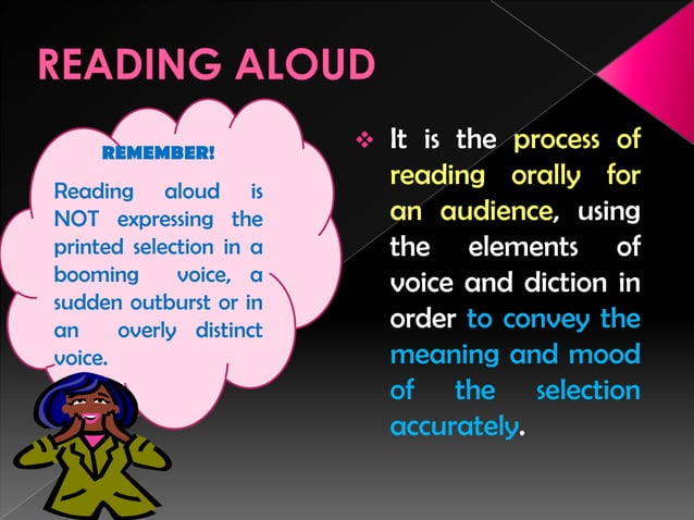 Oral interpretation | PPTX | Poetry | Books and Literature