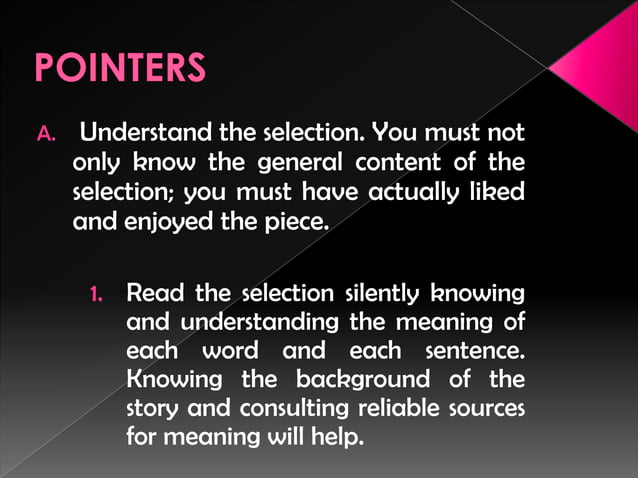 Oral interpretation | PPTX | Poetry | Books and Literature