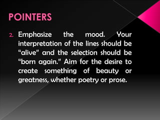 Oral interpretation | PPTX