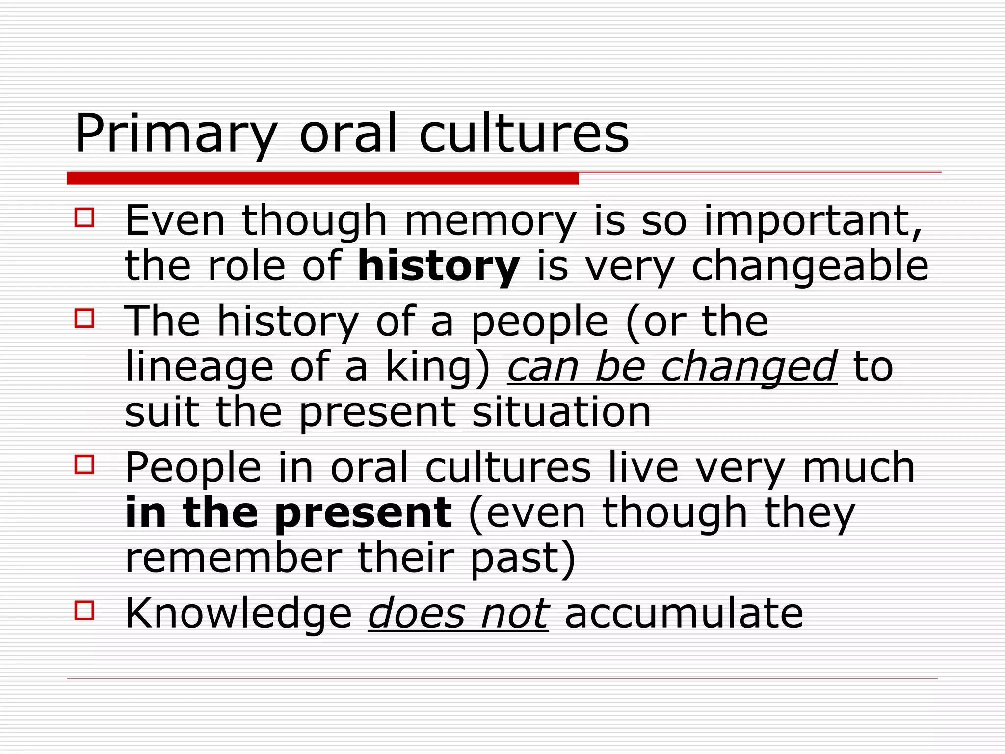 Orality and Literacy | PPS