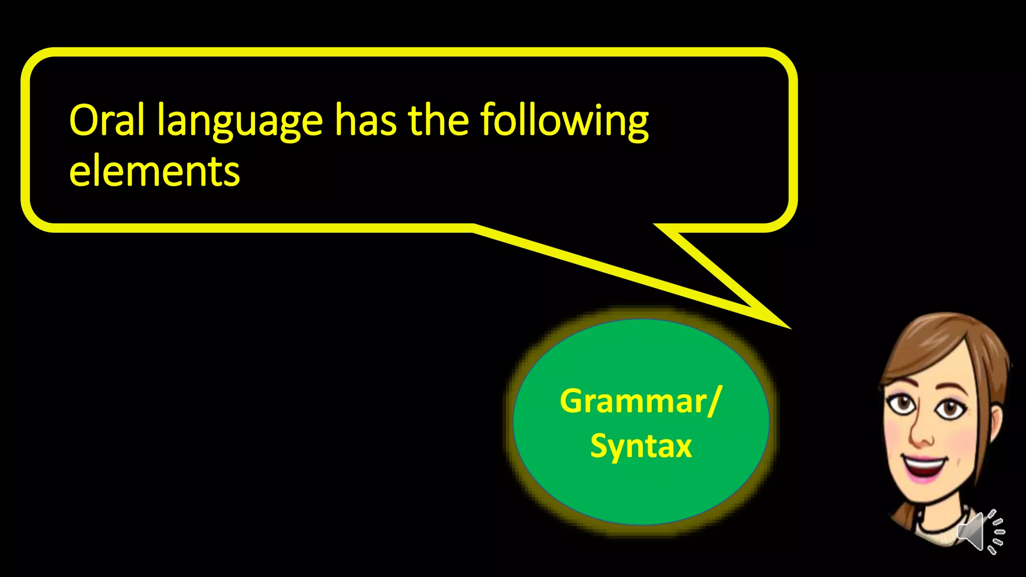 Oral language | PPTX