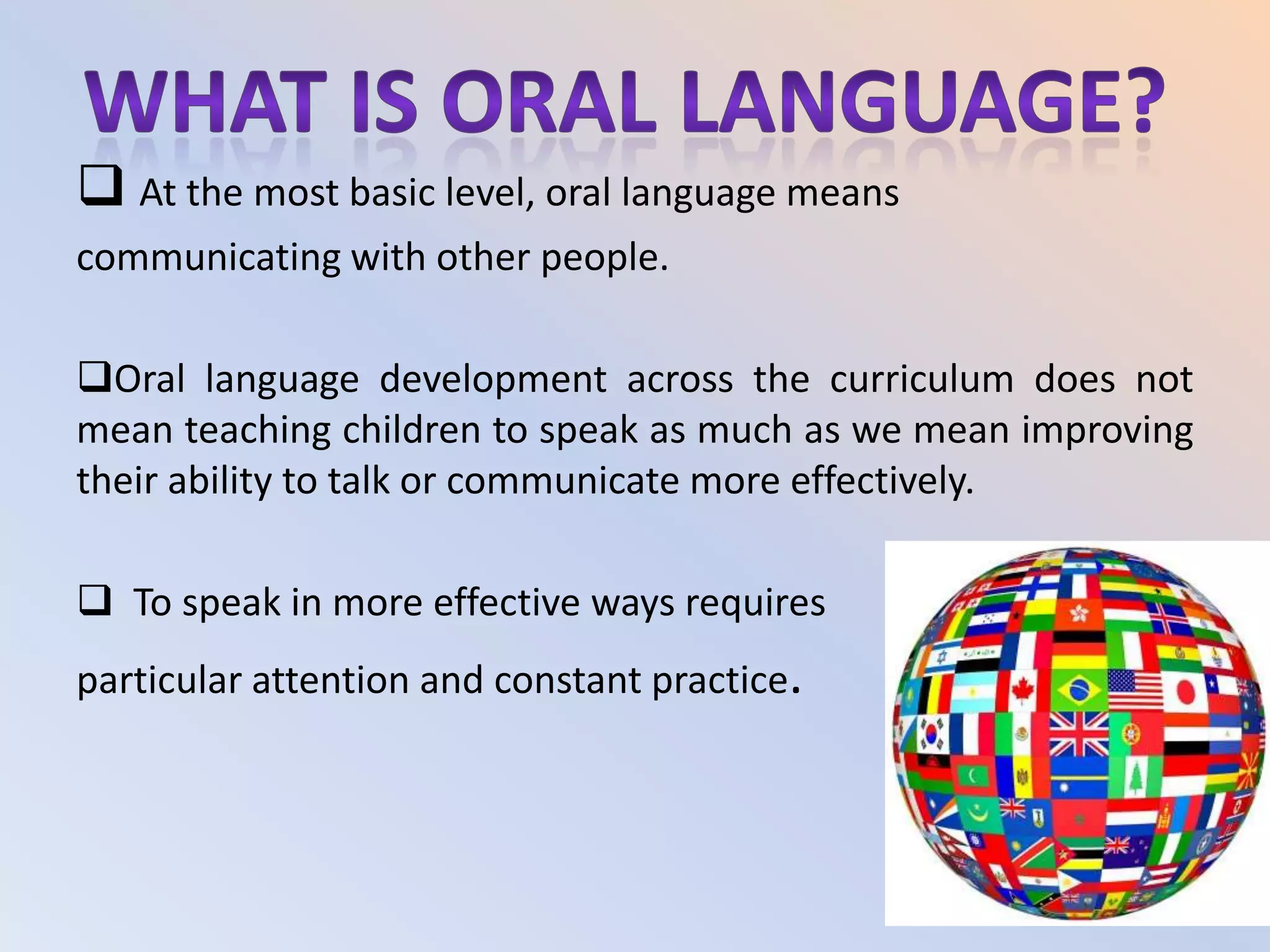 Oral language assessment | PPTX