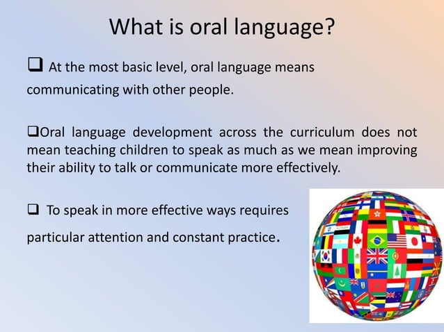 Oral language assessment | PPTX | Educational Assessment | Education