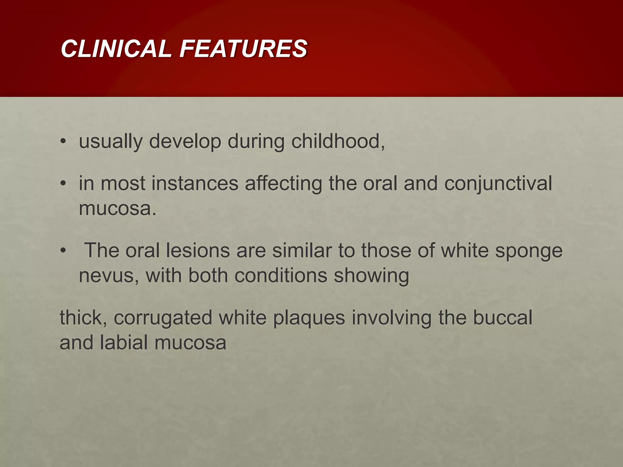 Oral lesions with dyskeratosis | PPTX