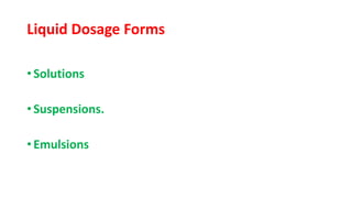 Oral liquid dosage form technology | PPTX