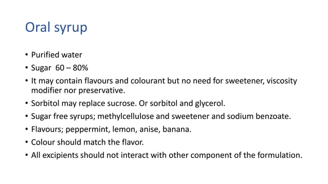 Oral liquid dosage form technology | PPT