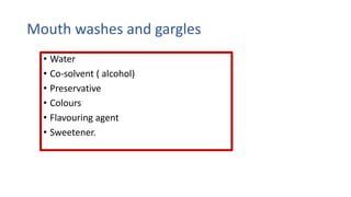 Oral liquid dosage form technology | PPTX