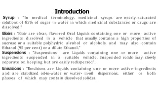 oral liquids, syrup, suspension, emulsion.pptx
