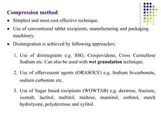 Orally disintegrating tablets 1 | PPT
