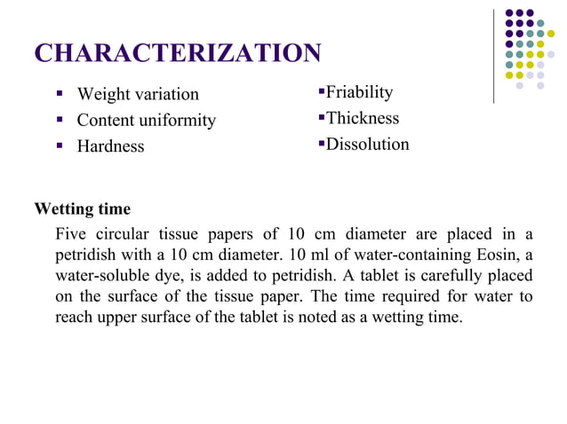 Orally disintegrating tablets 1 | PPT | Chemistry | Science