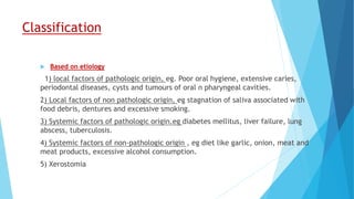 Oral HALITOSIS | PPTX