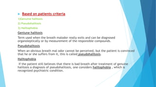 Oral HALITOSIS | PPTX