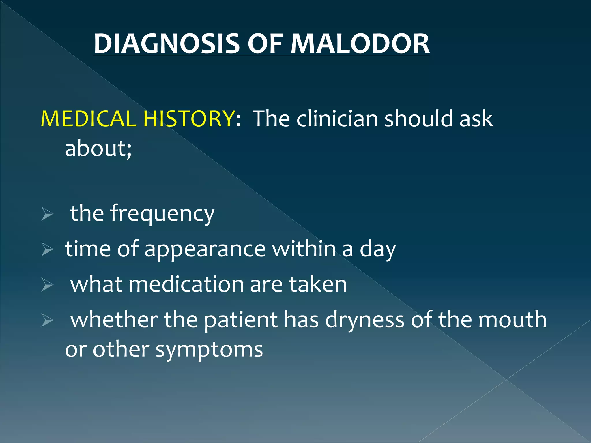 Oral Malodor | PPTX | Oral care | Personal Care