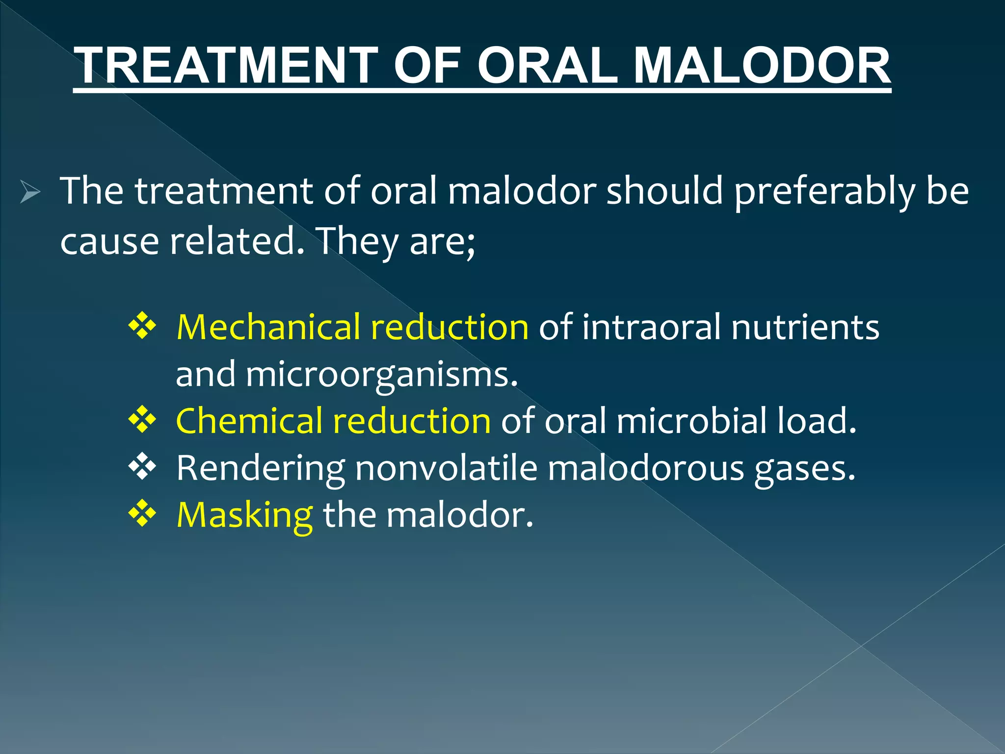 Oral Malodor | PPTX