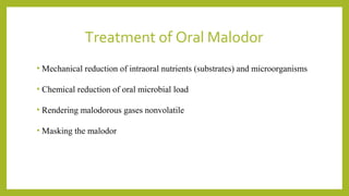 Oral malodor | PPT