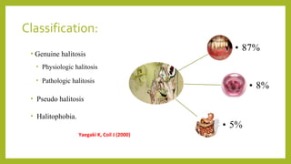 Oral malodor | PPT