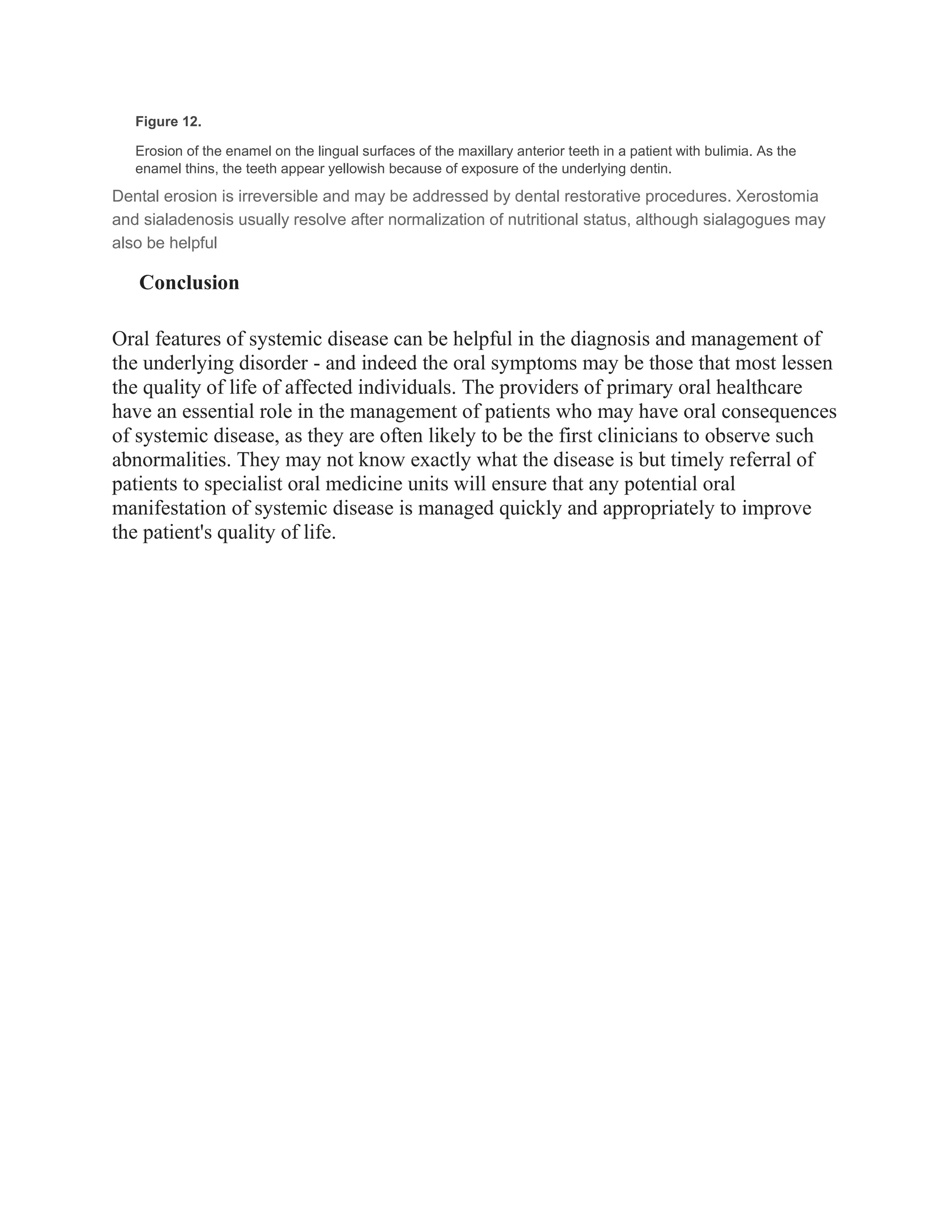 Oral manifestation of systemic disease | PDF
