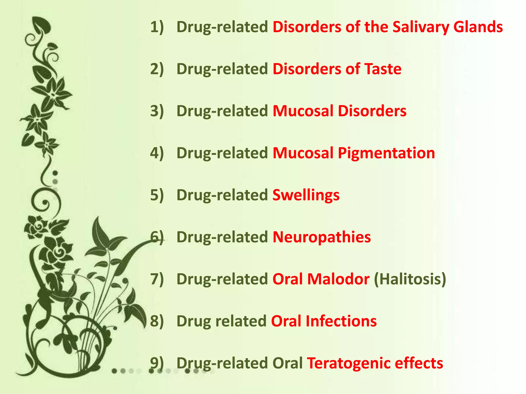 Oral manifestations of drug reactions & treatment | PPTX