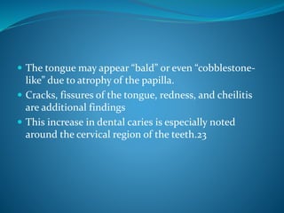 Oral manifestations in systemic diseases | PPTX